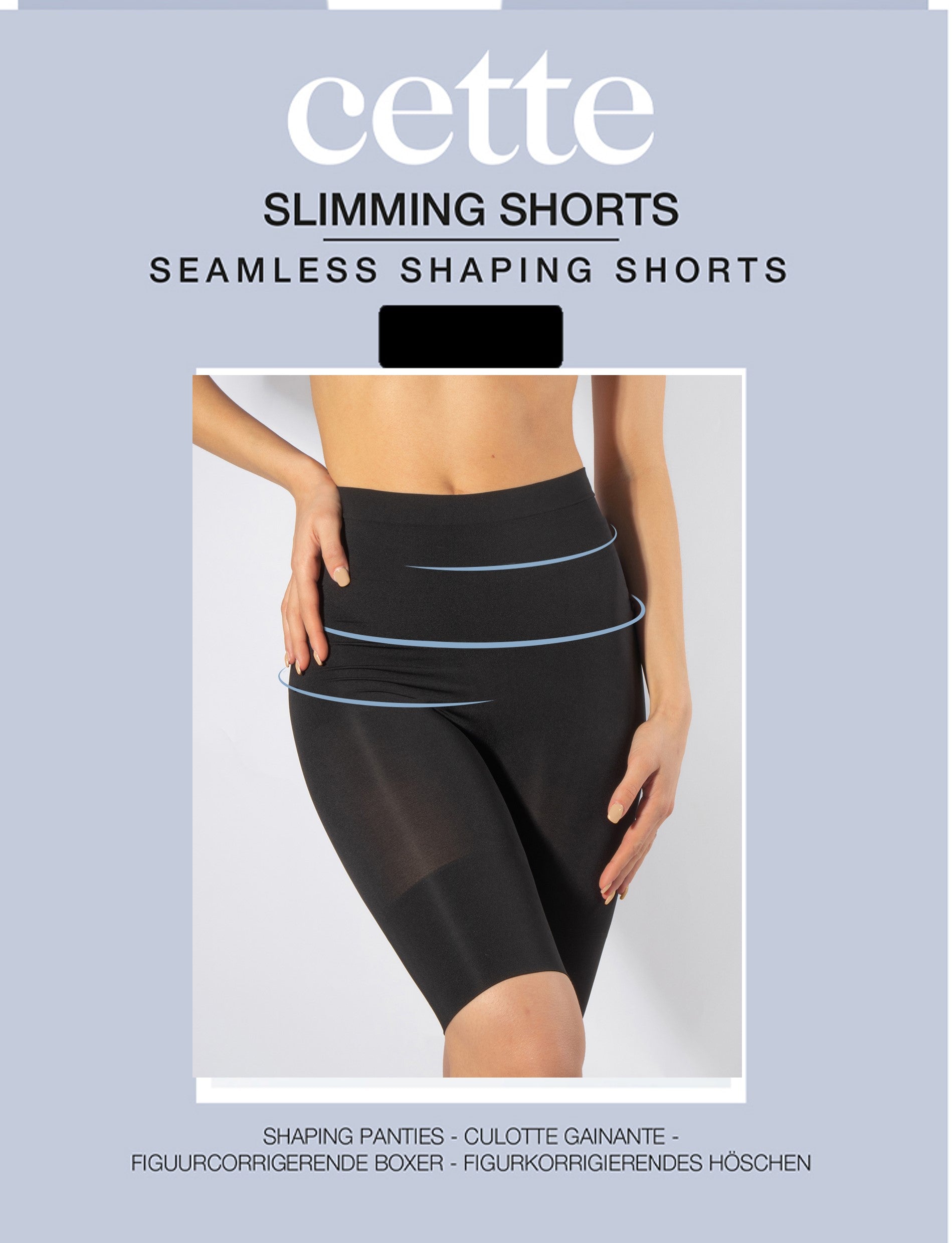 Cette Slimming Shorts Seamless Shaping Shorts 545-12 Black – Starts ...