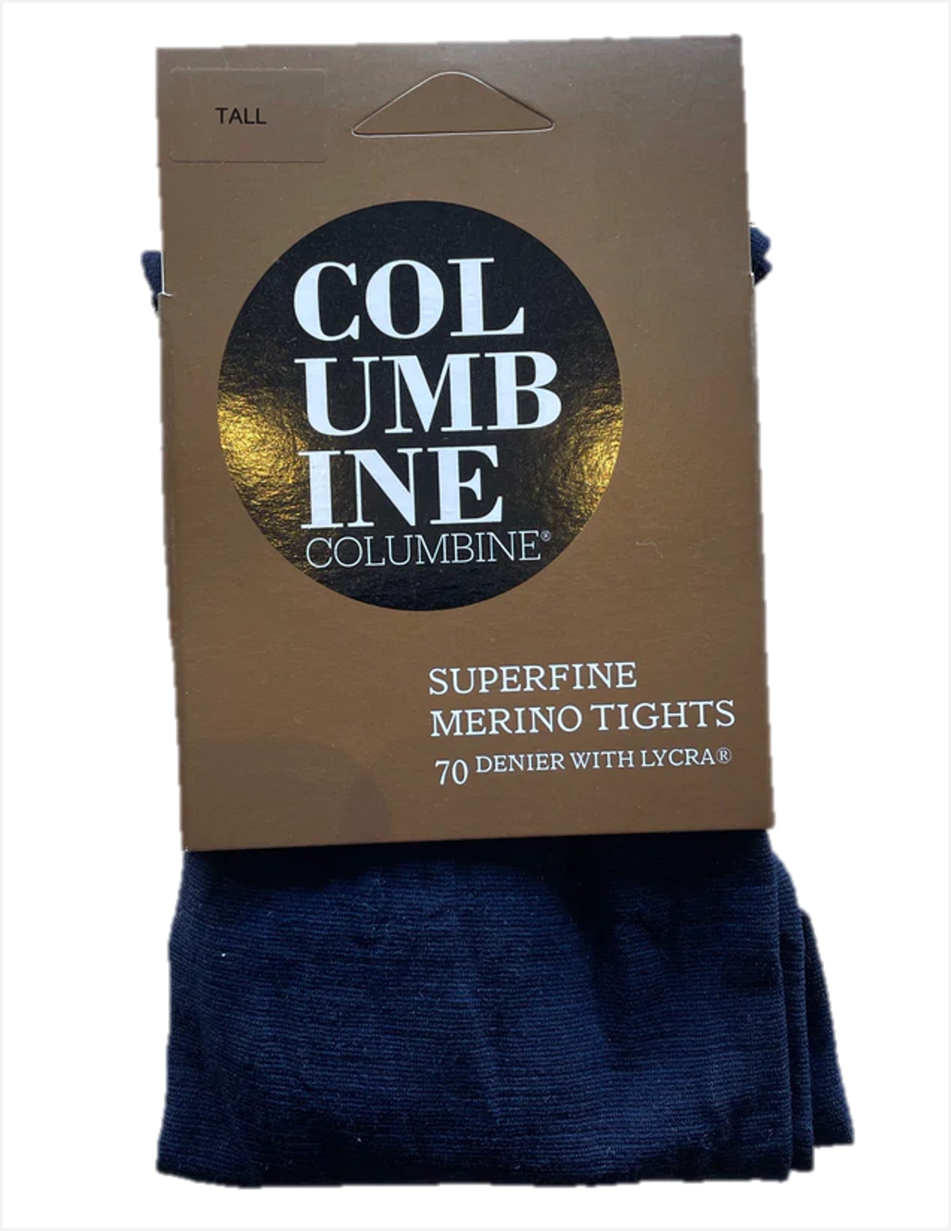 Columbine 332 Plain 70% Woolen Tights Ink (Blue) – Starts With Legs