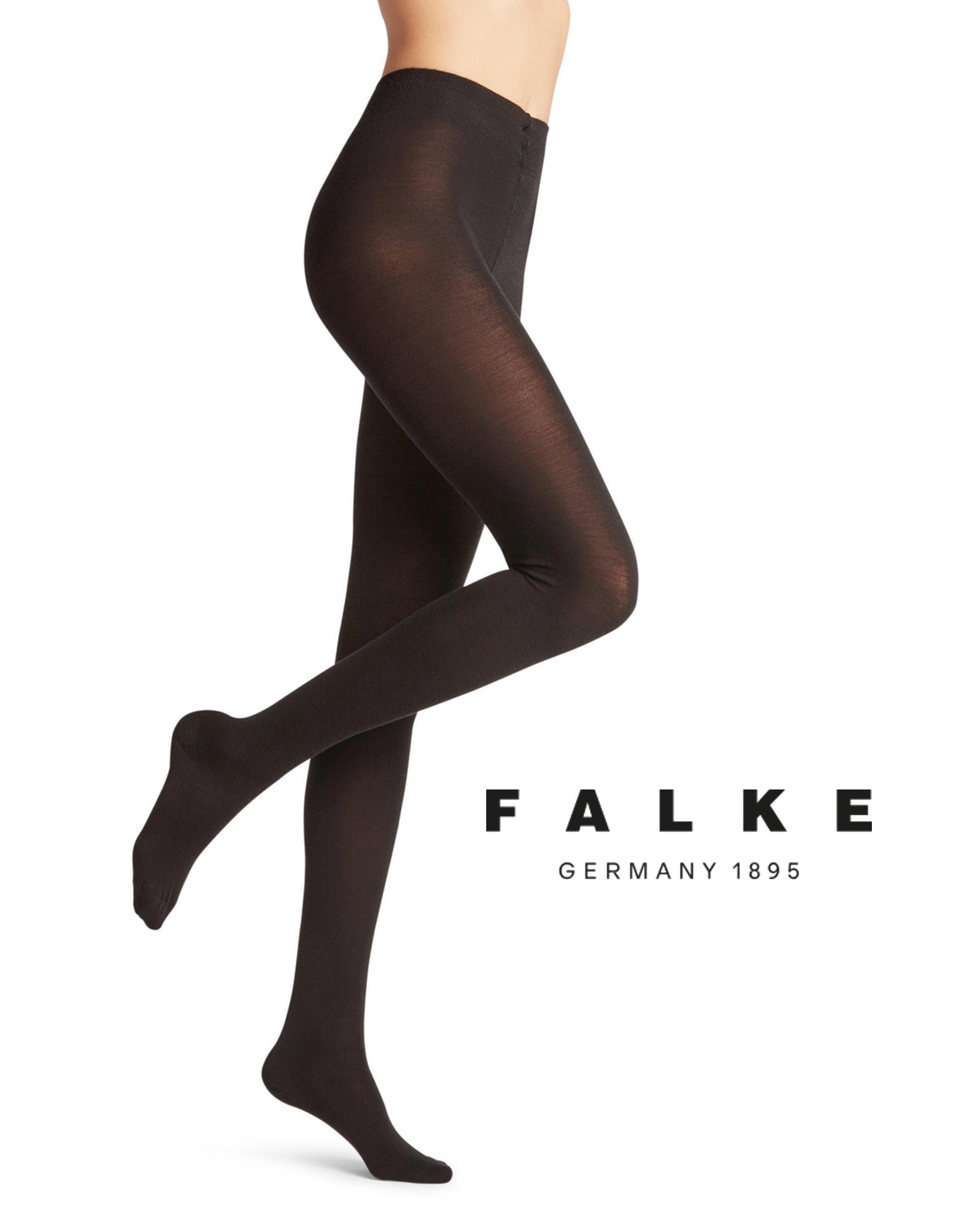 Falke Soft Merino Wool Tights 48425 Black – Starts With Legs