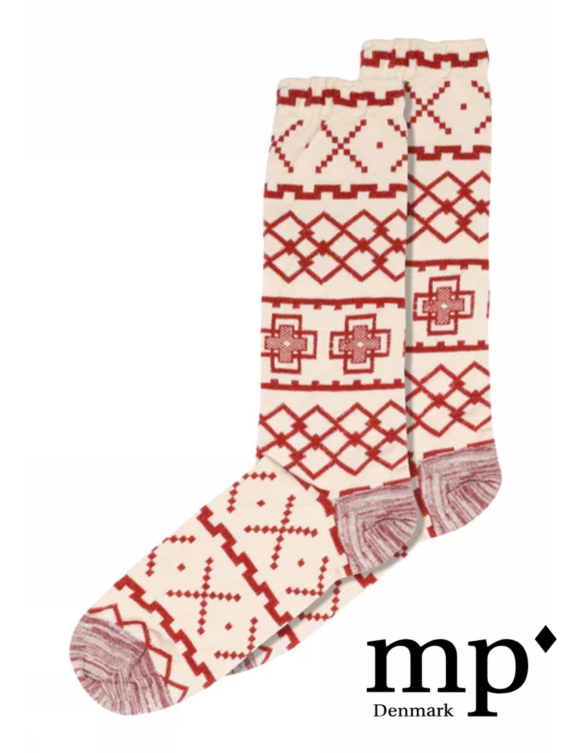 MP Denmark Lissy Woolen Sock Red Ochre 79716 – Starts With Legs